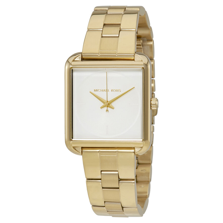 Michael Kors Lake White Dial Ladies Gold Tone Watch MK3644 – Watches of ...