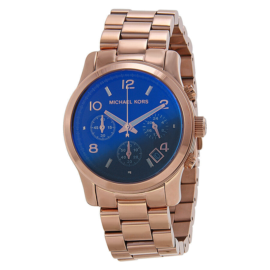 Michael Kors Runway Iridescent Dial Rose Gold-tone Ladies Watch MK5940 ...