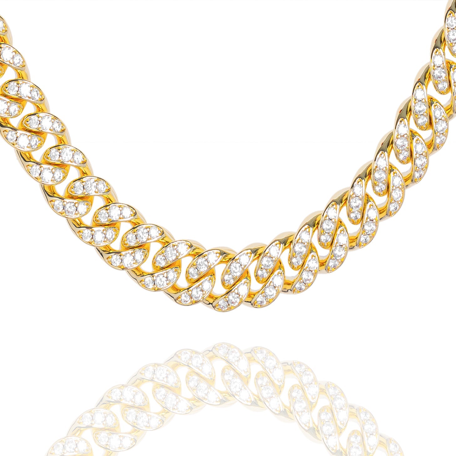 Big Daddy 12MM Bling Cuban Link Gold Chain – Watches of Australia