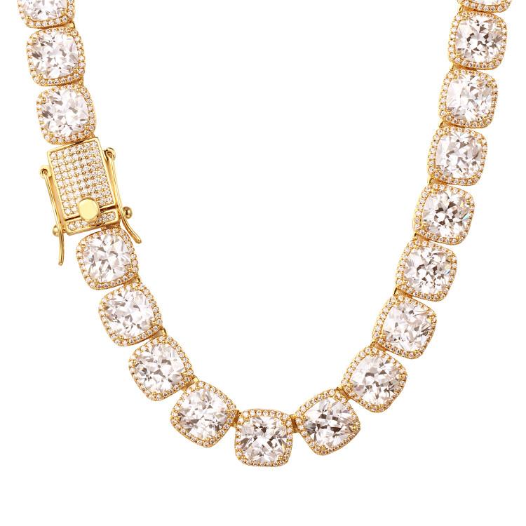 Big Daddy 10mm Clustered Diamond Tennis Chain – Watches of Australia